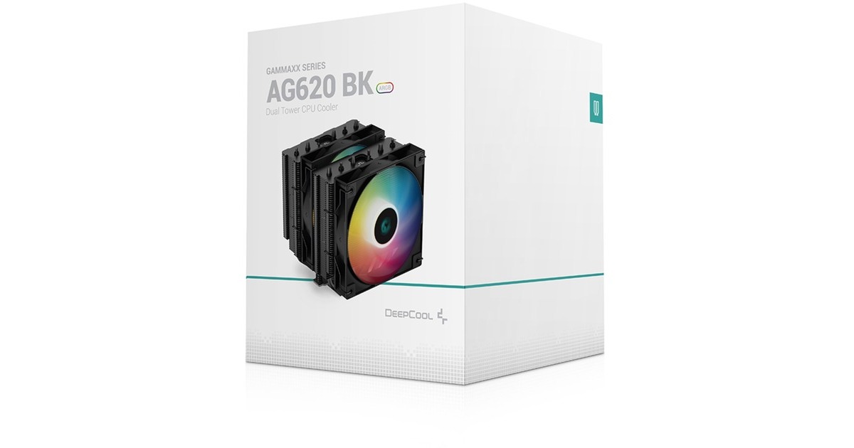 DeepCool AG620 BK ARGB, CPU-Kühler schwarz, 120 mm