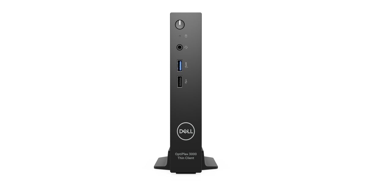 Dell OptiPlex 3000 Thin Client (DX8XJ), Mini-PC schwarz, Wyse ThinOS