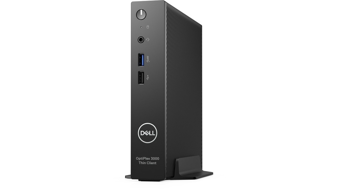 Dell OptiPlex 3000 Thin Client (DX8XJ), Mini-PC schwarz, Wyse ThinOS