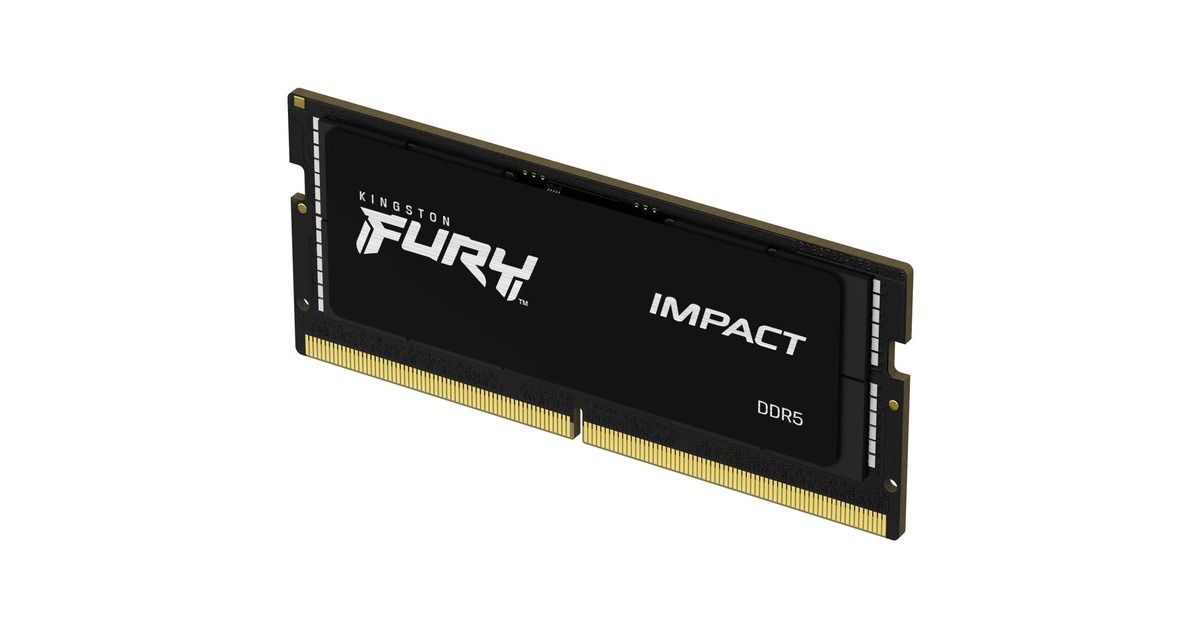 Kingston FURY SO-DIMM 32 GB DDR5-5600 , Arbeitsspeicher schwarz, KF556S40IB-32, Impact