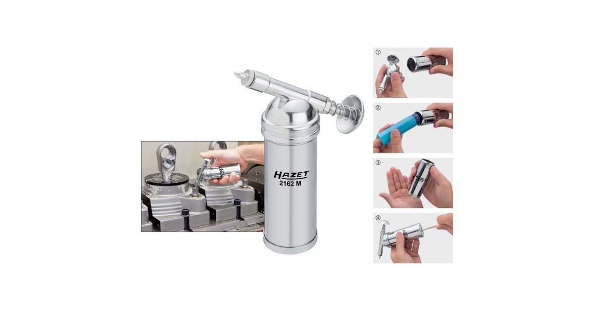 Hazet Mini-Fettpresse 2162M silber