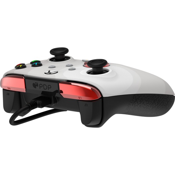 PDP Rematch Advanced Wired Controller - Radial White, Gamepad grau/rot ... PDP Rematch Advanced Wired Controller - Radial White, Gamepad grau/rot ...