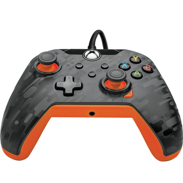 Pdp Wired Controller Atomic Carbon Gamepad Anthrazit Orange Für