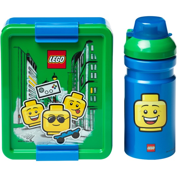 Room Copenhagen LEGO Lunch-Box Set Iconic Boy blue & green blau/grün, 2 ...