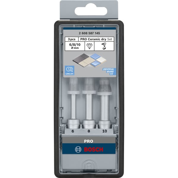 Bosch Professional PRO Ceramic dry Diamant-Trockenbohrer-Satz 3-teilig ...