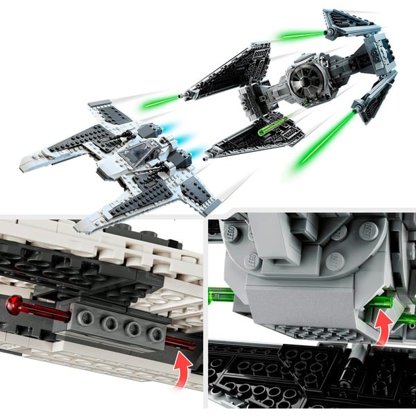 LEGO 75348 Star Wars Mandalorianischer Fang Fighter vs. TIE Interceptor ...