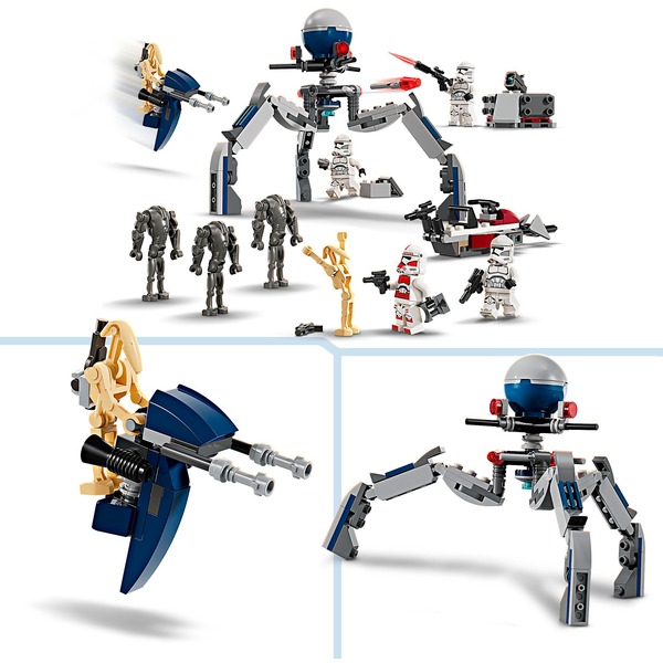 LEGO 75372 LEGO Star Wars Clone Trooper & Battle Droid Battle Pack ...