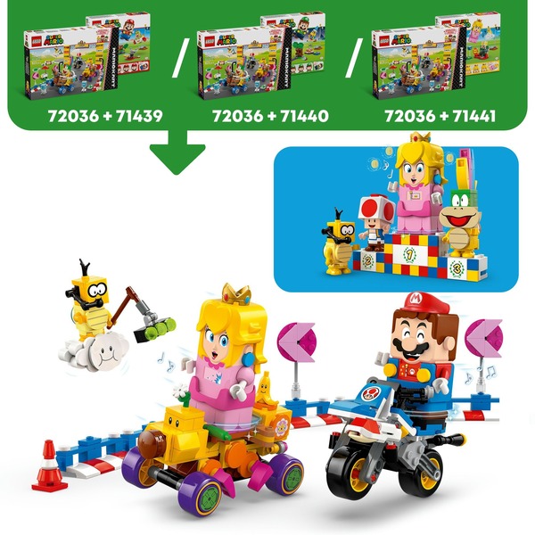 LEGO 72036 Super Mario - Mario Kart: Baby Peach & Grand Pix-Set ...