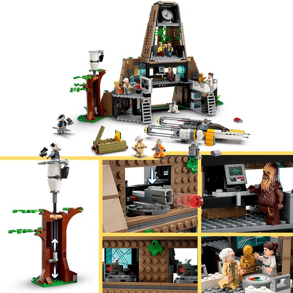 LEGO 75365 Star Wars Rebellenbasis auf Yavin 4, Konstruktionsspielzeug