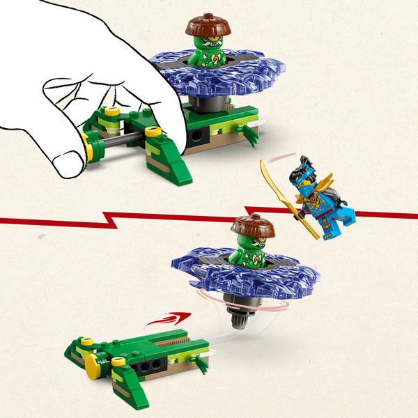 LEGO 71849 Ninjago Nya vs. Elementarmonster-Spinner, Konstruktionsspielzeug