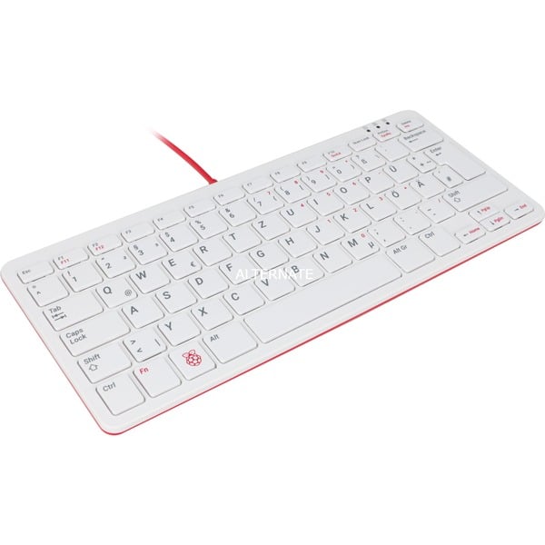 Raspberry Pi Foundation offizielle Raspberry Pi Tastatur weiß/rot, DE ...