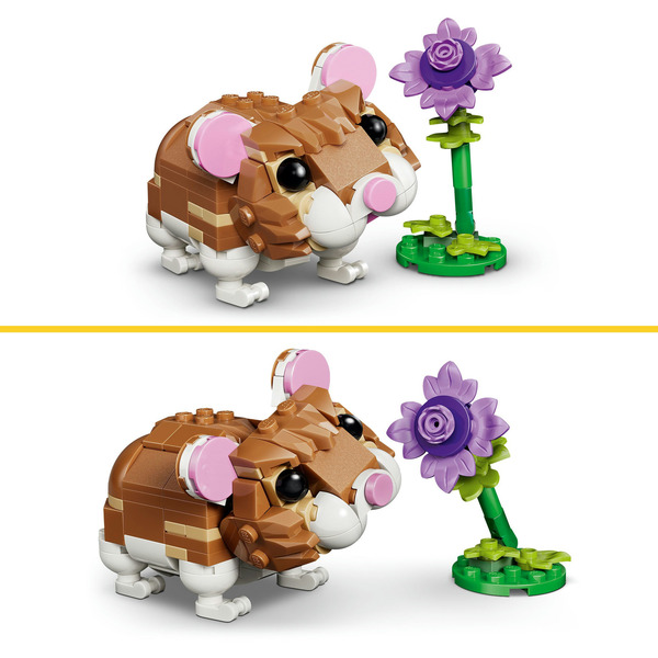 LEGO 31376 Creator 3-in-1 Niedlicher Hamster mit Blume ...