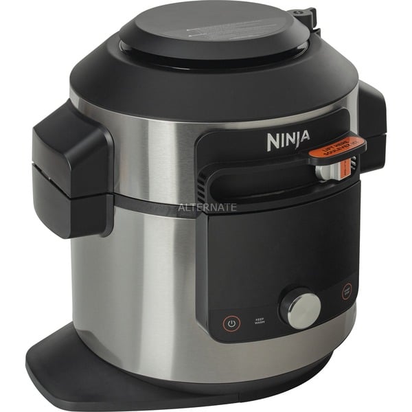 Ninja Foodi 14-in-1 SmartLid Multikocher edelstahl/schwarz, 1.760 Watt ...