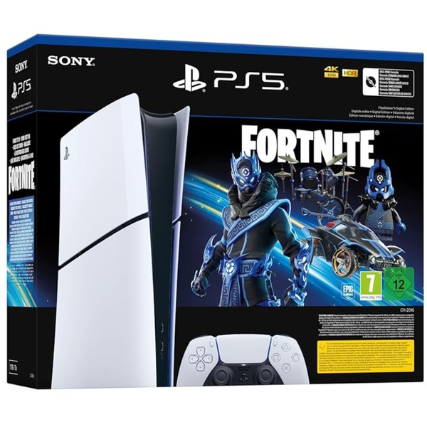 Sony Interactive Entertainment PlayStation 5 Slim Digital Edition - Fortnite Cobalt Star Bundle ...